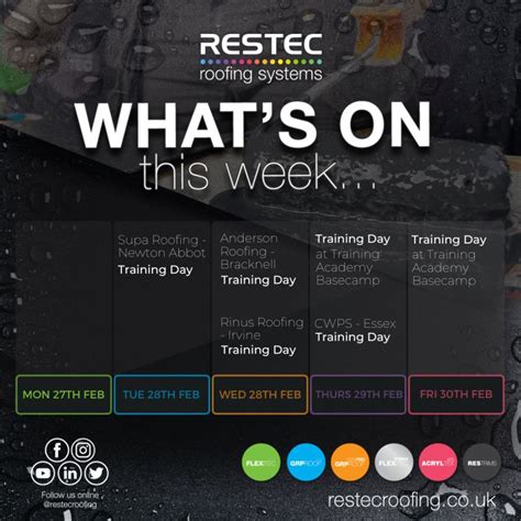 Restec Roofing Systems On Linkedin Trainrestec Restec Training