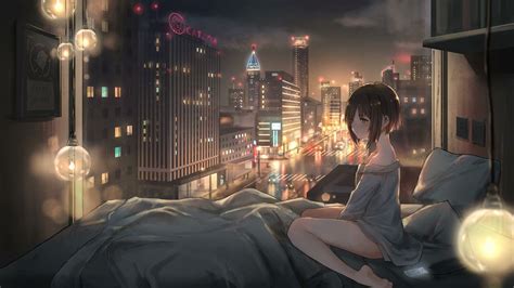 Anime Girl On Bed Live Wallpaper 4k Youtube