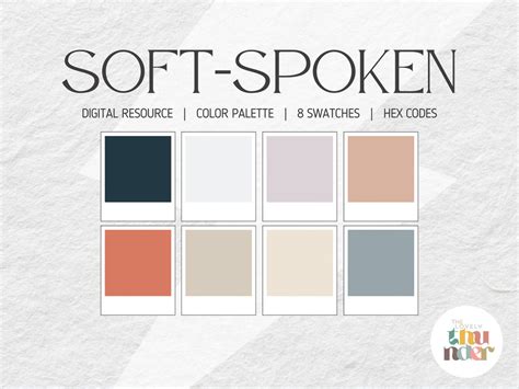 Digital Color Palette Soft Colors Hex Codes Digital Art Digital Marketing Branding