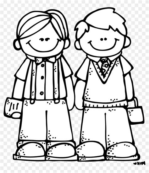 Playing With Friends Clipart Black And White
