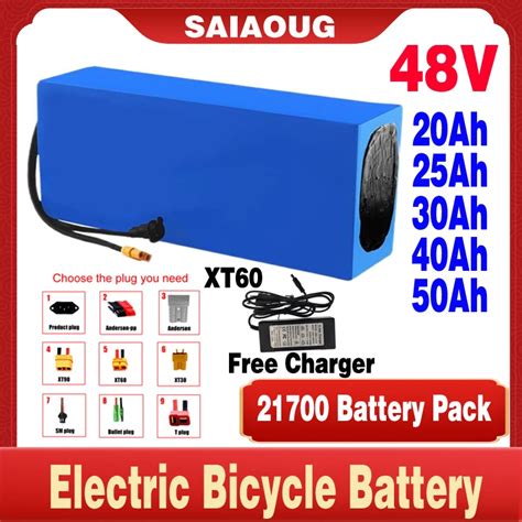 Bater A De Litio Potente Para Bicicleta El Ctrica Paquete De 48v 20ah