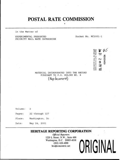 Fillable Online Prc Priority Mail Label And The Presort First Class