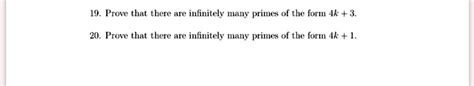 Prove That There Are Infinitely Hany Pritnes Of The Form Ik 3 Prove