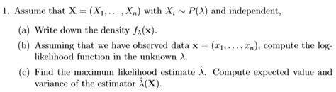 Mean Expected Value And Maximum Likelihood Estimation Cross Validated