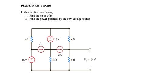 solved question 2 6 points in the circuit shown below 1