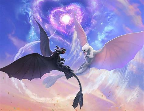 Taming The Dragon On Instagram Toothless And Light Fury Are Flying