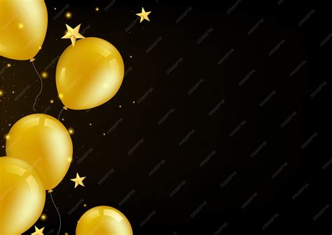 Premium Vector Birthday Balloon Background