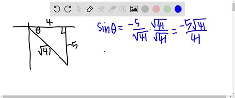 Solved The Point P4 5 Lies On The Terminal Arm Of An Angle In