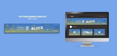 Free PSD Block Party Template Design
