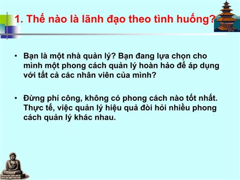 PPT KỸ NĂNG LÃNH ĐẠO THEO TÌNH HUỐNG PowerPoint Presentation ID