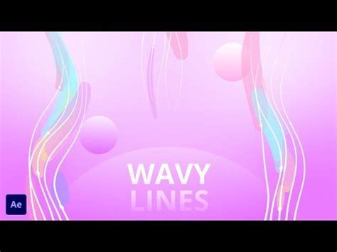 Wavy Lines After Effects Tutorial After Effect Tutorial Motion Graphics Tutorial Adobe After