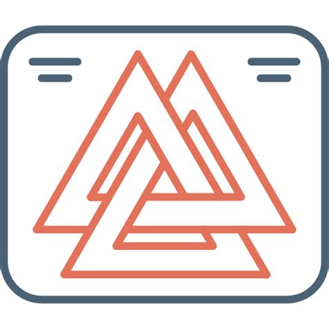 Valknut Generic Outline Color Icon