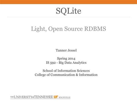 sql lite presentation pptx operating systems computer software and applications