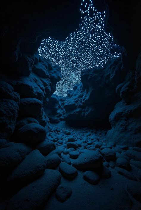 Glow Worm Cavern A Starry Night Illusion