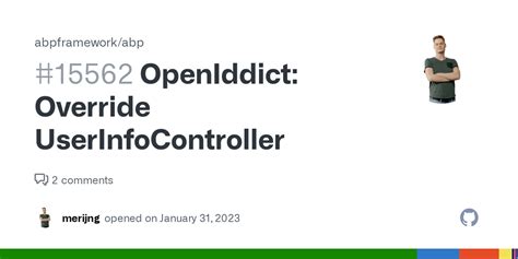 openiddict override userinfocontroller · issue 15562 · abpframework