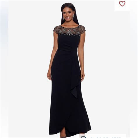 Royal Navy Blue Romantic Formal Dress With Heavy Bold… Gem