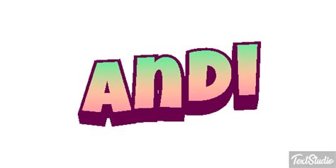Andi Name Animated  Logo Designs