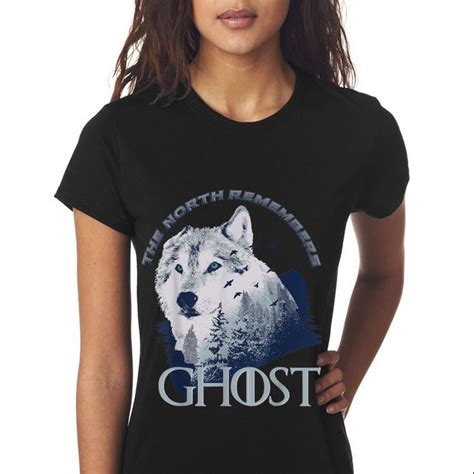 The North Remember Ghost Wolf In The Forest Shirt Hoodie Sweater