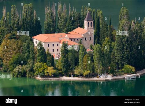 Roman Catholic Monastery Visovac Island Krka National Park Sibenik