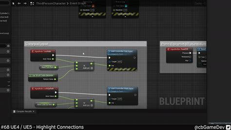 quick dev tip 68 ue4 ue5 highlighting connections — cbgamedev