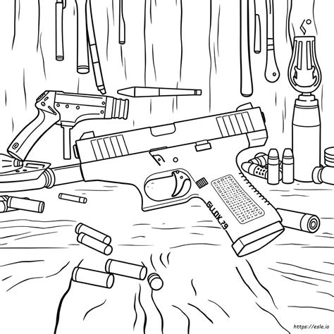 Kolorowanki Glock 19