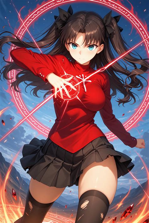 Rin Tohsaka By Pixelseductra On Deviantart Rin Tohsaka By Pixelseductra On Deviantart