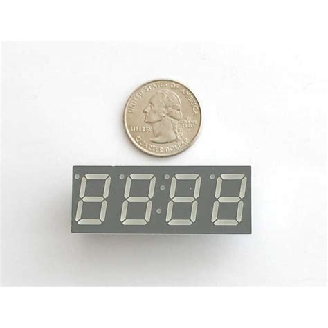 Display Clock 7 Segments Blue 4 Digits 0 56 Boutique Semageek