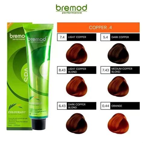 Bremod Hair Color Copper Red Purple Mahogany Violet 100 Ml Shopee Philippines