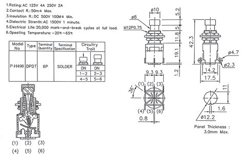 Switches How Does A Momentary Dpdt Switch Function Electrical Engineering Stack Exchange