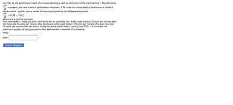 Solved A Population P Obeys The Logistic Model It Satisfies