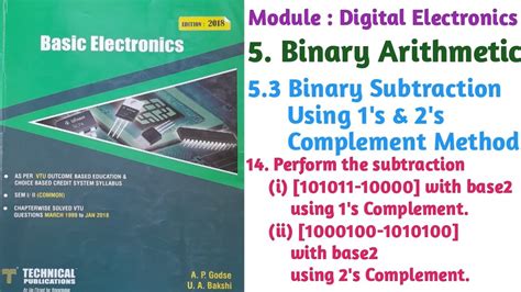 subtract [101011 10000] base2 using 1 s complement and [1000100 1010100