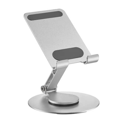 Folding Aluminum Phone And Tablet Stand With 360° Rotation Supplier And