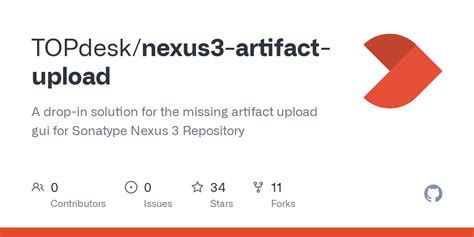 GitHub TOPdesk Nexus Artifact Upload A Drop In Solution For The Missing Artifact Upload Gui