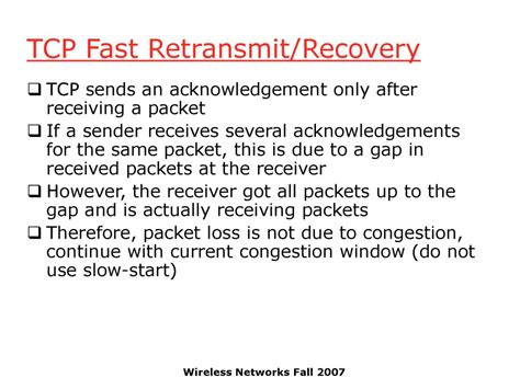 Tcp For Wireless Networks Ppt Download