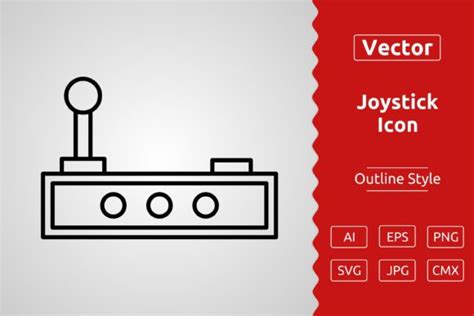 Vector Joystick Outline Icon Graphic By Muhammad Atiq · Creative Fabrica