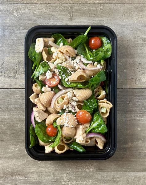 Mediterranean Chicken Pasta Salad The Meal Prep Manual