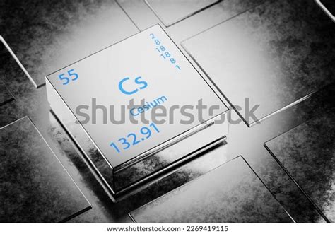 3d Illustration Cesium Element Periodic Table Stock Illustration 3d Illustration Cesium Element Periodic Table Stock Illustration
