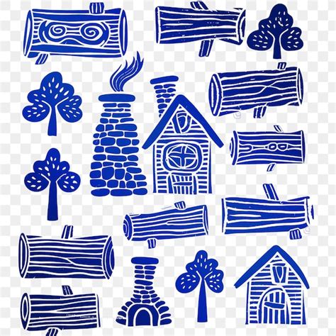 Premium Psd Psd Vector Rustic Log Cabin Cnc Art With Log Pattern And