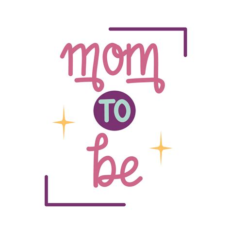 Mom To Be Hand Lettering 34592043 Vector Art At Vecteezy
