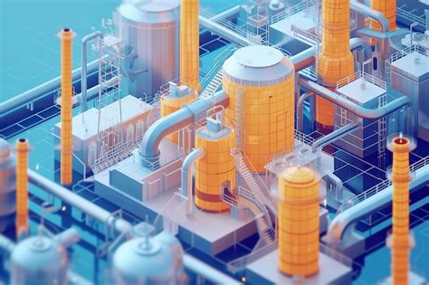 premium photo illustration of factory and plant statistics numbers