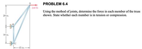 answered problem 6 4 240 lb using the method of… bartleby