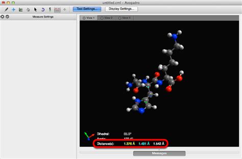 Measure Tool Avogadro Documentation