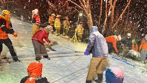 Driver Rescued By Hood River Crag Rats After Vehicle Slides Down Ravine