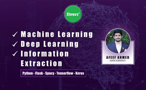 Do machine learning and deep learning projects in python by Afeefahmed17 | Fiverr