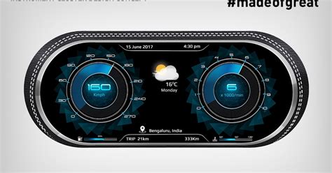RATANDESIGNZ Instrument Cluster Design Concept