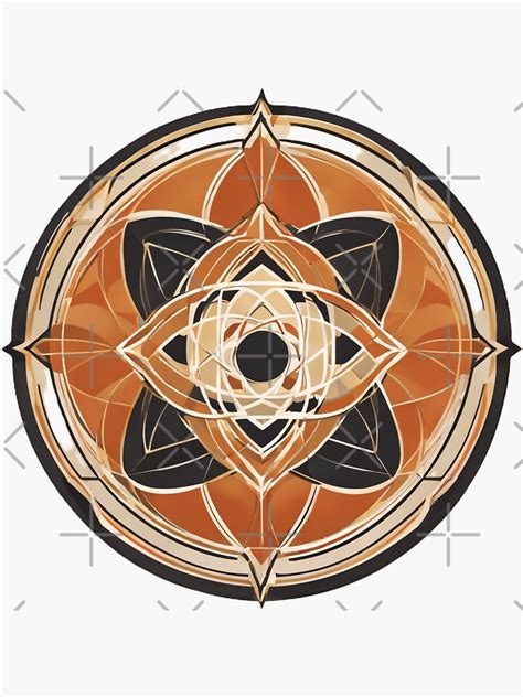 The Atom Of Atheism In The Art Deco Style Sticker For Sale By