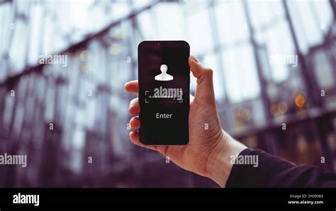 The Concept Of Logging Into An Account By Entering Password With The