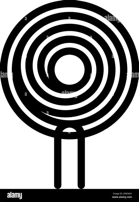 inductor electrical engineer line icon vector illustration stock vector