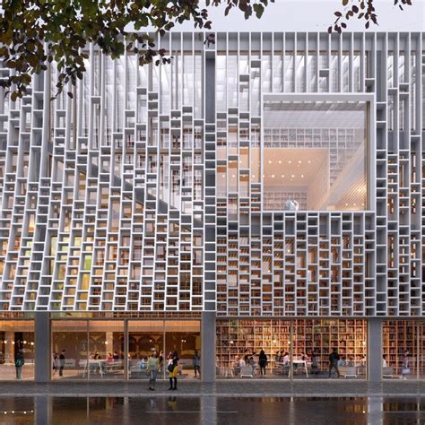 Mecanoo Designs Macau Central Library With Light Filtering Facade