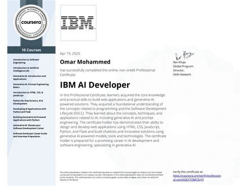 ai ibm machinelearning generativeai chatgpt ml… omar mohammed